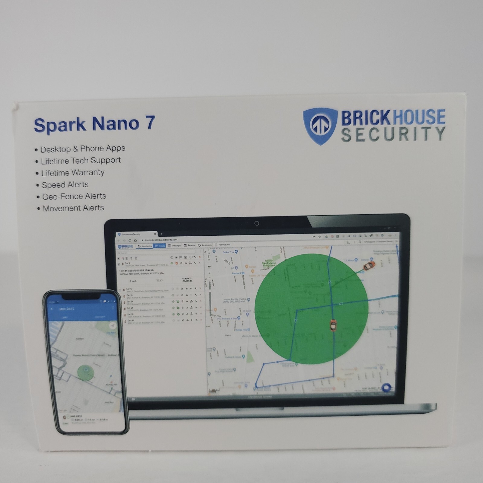 Spark Nano 7 4G CAR & VEHICLE micro GPS Tracker with charger SIM card ...