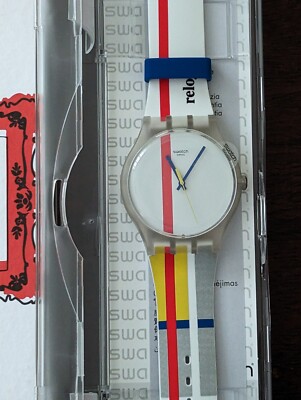 Swatch The Red Shiny Line SUOZ297, Collab with Museo Nacional Thyssen ...