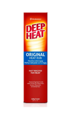 Deep Heat Original Relief - Fast Pain Relief for Arthritis Rheumatism ...