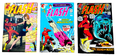FLASH #203 #206 & #207 - BRONZE AGE DC - 1971 - "NEAL ADAMS COVERS" | eBay