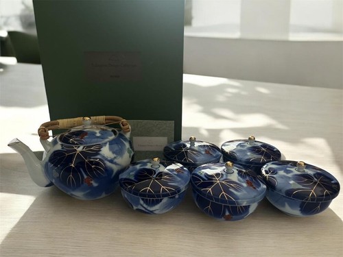 Fukagawa Magnetic Nishiki Budo Tea Set, Nakaban Tea Pot, 9cm Diameter ...