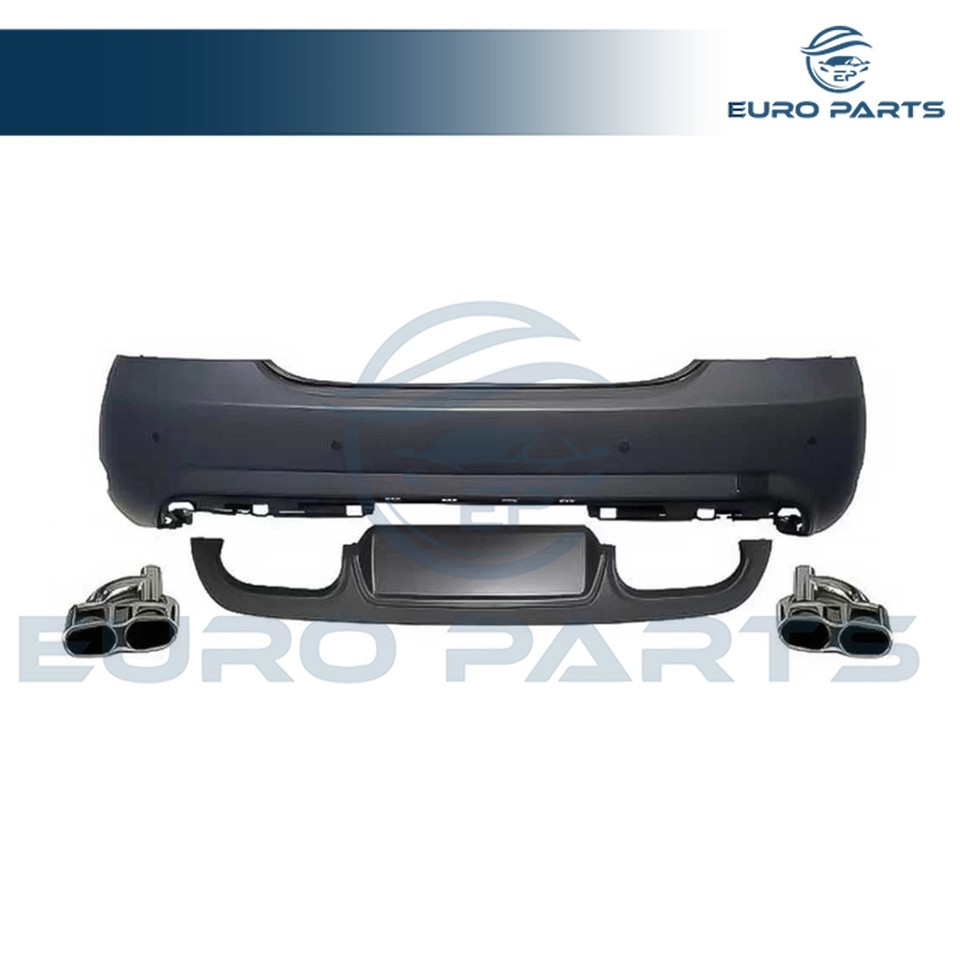 For 2007-2013 Benz S-Class W221 Upgrade S65 AMG Style Rear Bumper Kit w ...