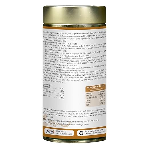 Organic Wellness Imli Kahwa Tea 100 Gram Tin | Loose Leaf Tea | eBay