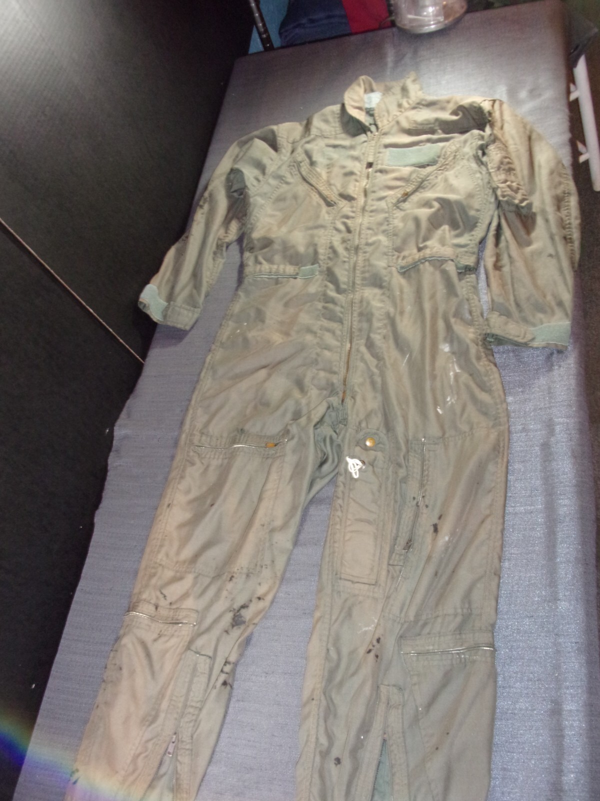 ARMY AIR FORCE OD GREEN MECHANIC AVIATION COVERALLS 42X26 | eBay
