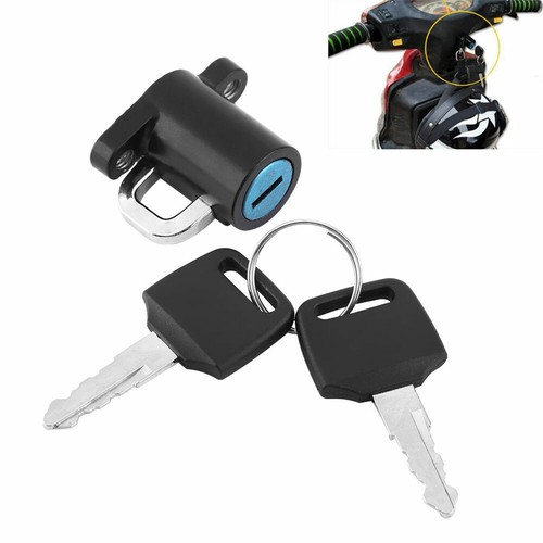 Universal Motorcycle Motorbike Helmet Lock Hanger Hook & 2 Keys Set ...