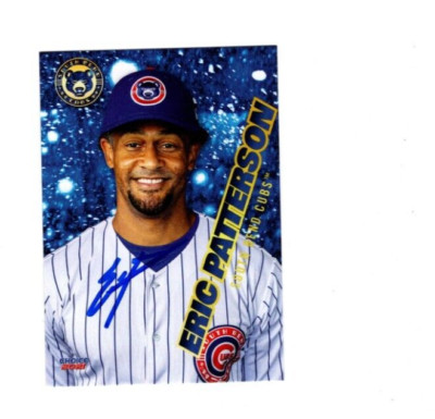 Eric Patterson signed autograph 2021 South Bend Cubs baseball card e | eBay