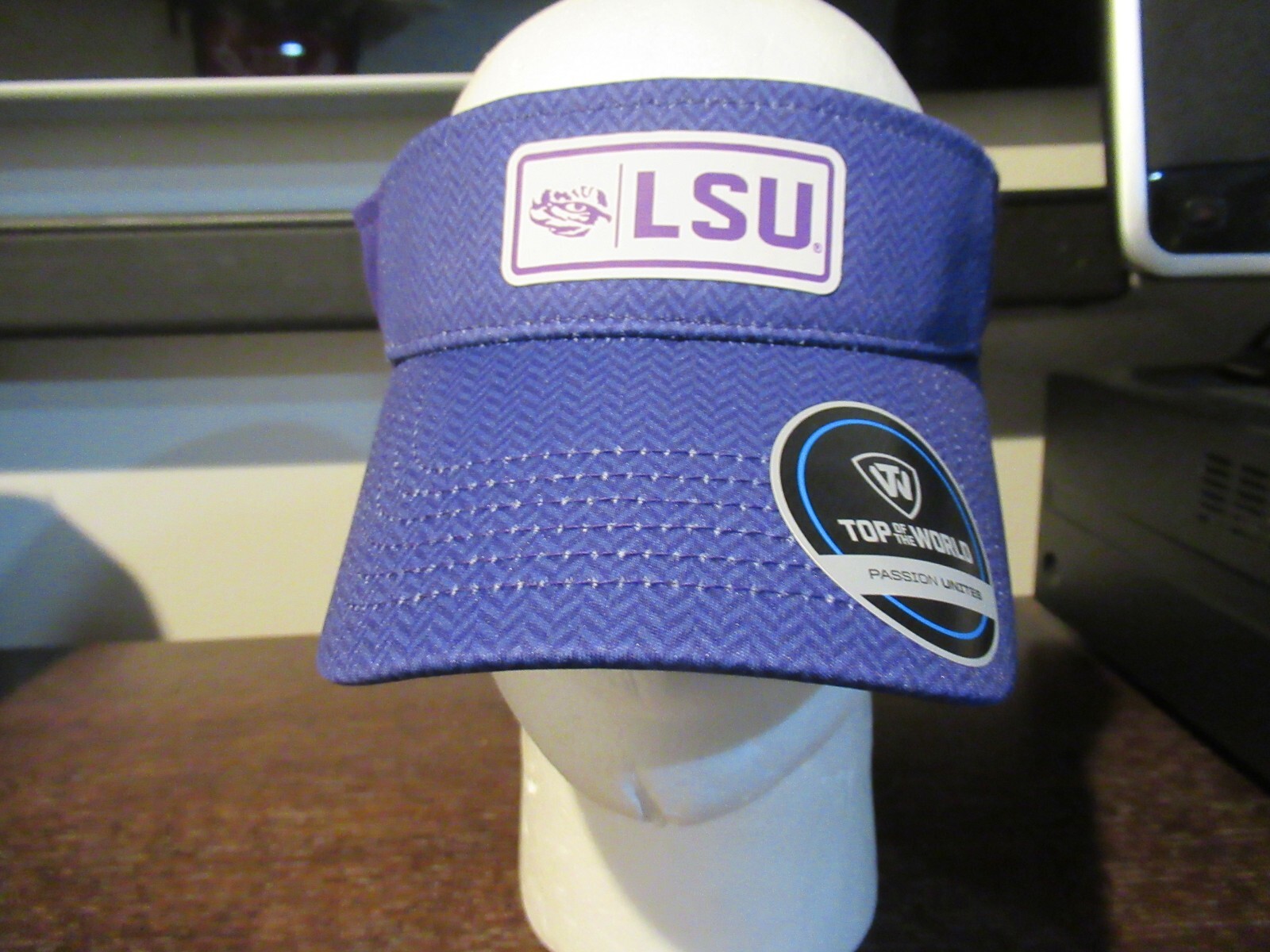 LSU Tigers Top of the World Visor Hat one size fits most new with tags ...