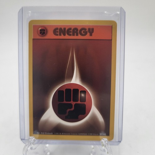 Pokémon TCG card Shadowless Base Set Fighting Energy 97/102 1999 | eBay