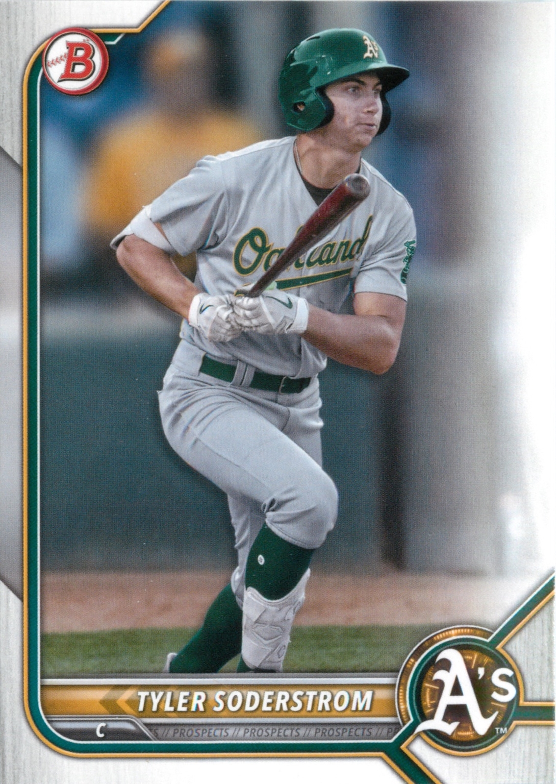 Tyler Soderstrom 2022 Bowman Baseball Prospects Card #BP-41 Oakland ...