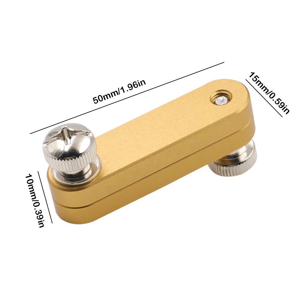 Aluminum Alloy Stop Block Adjustable Line Locator for Woodworking (Gold ...