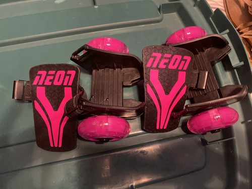 Kid’s Pink Neon Roller Skate Wheel Shoe Attachment | eBay