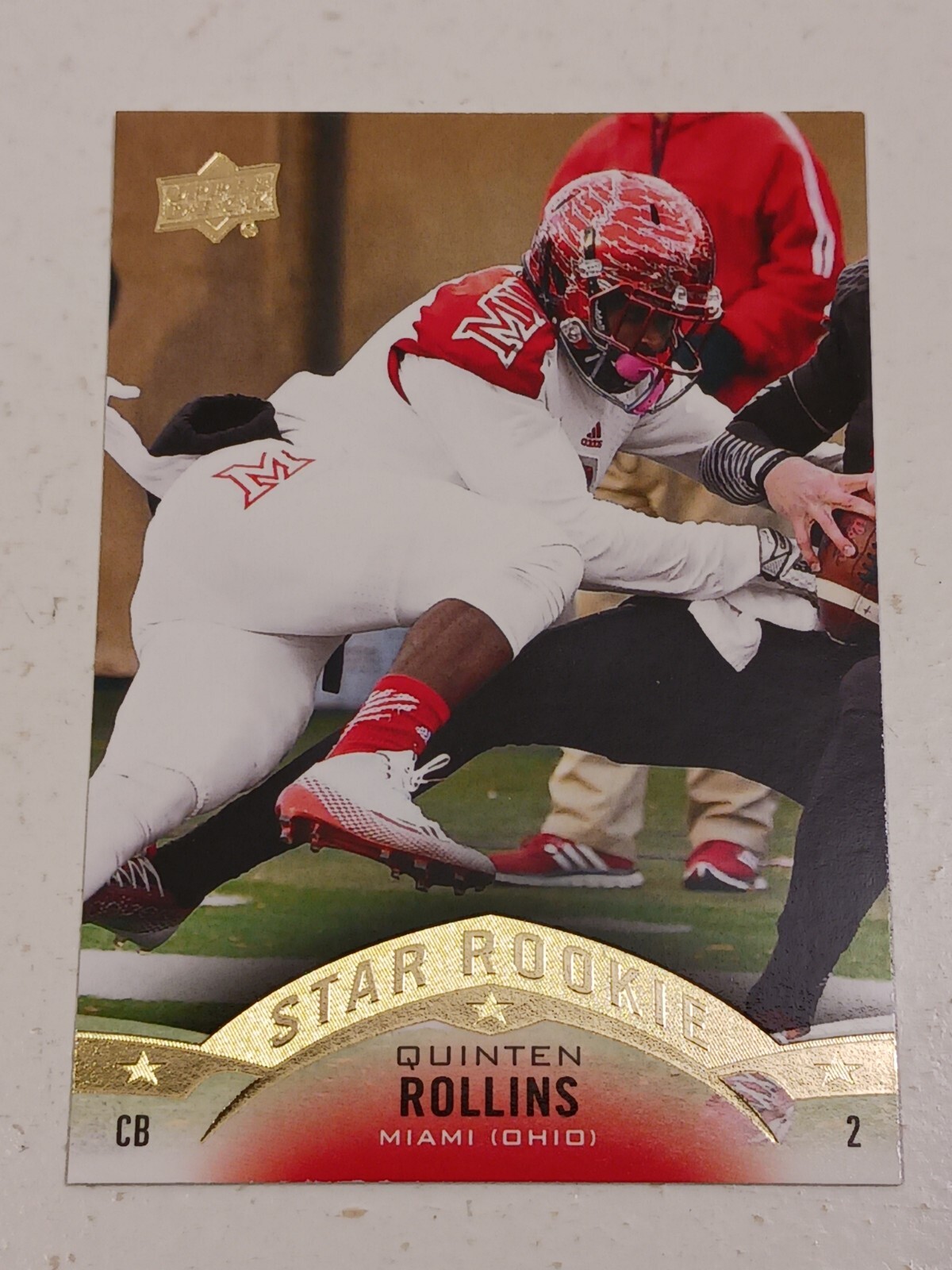 Quinten Rollins Green Bay Packers 2015 Upper Deck Star Rookie Card #62 ...