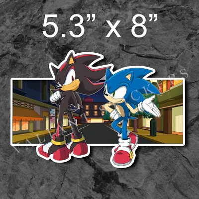 Sonic The Hedgehog Slap sticker, Shadow hedgehog Sticker, sonic Shadow ...