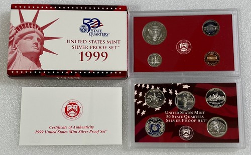 1999 SILVER PROOF SET UNITED STATES MINT | eBay