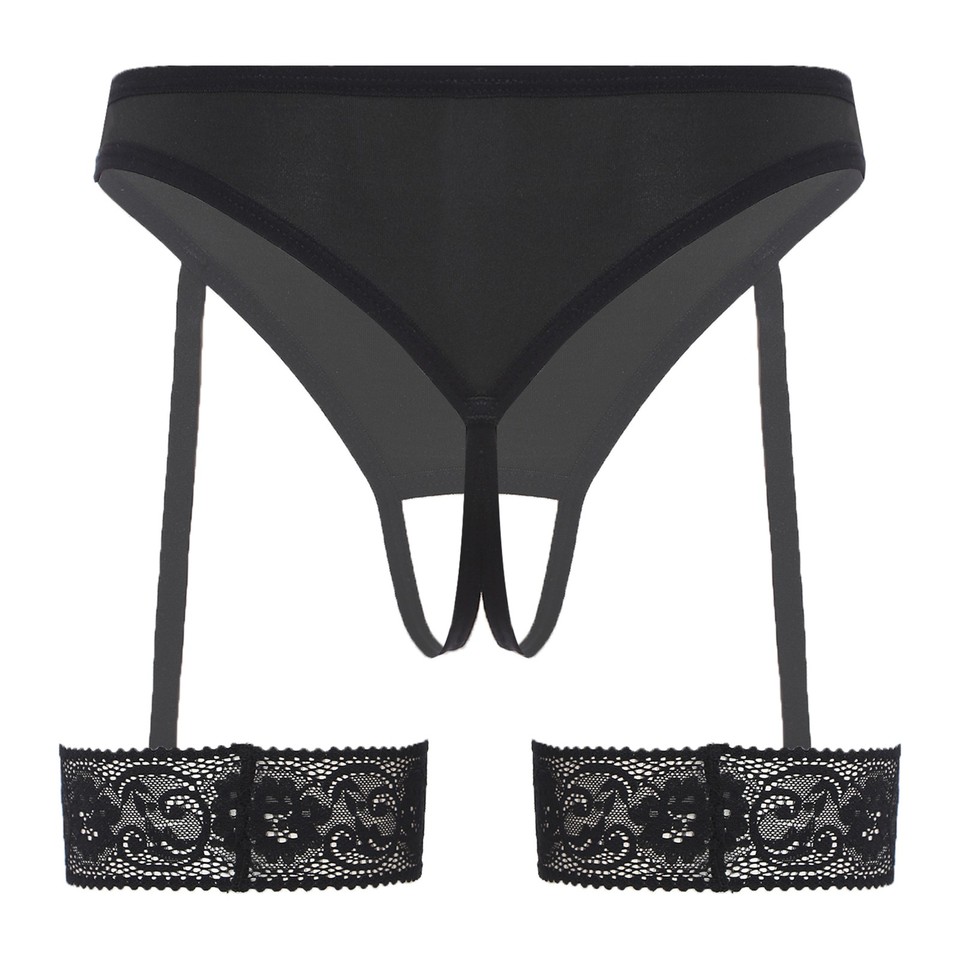 Women Briefs G-string Panties Silky Thongs Party Underwear Print ...