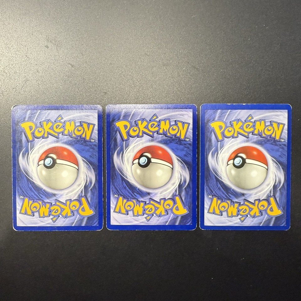 Dragonite Pikachu Mewtwo Black Star Promo Vintage Wotc 3x Pokemon Cards ...