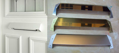 Postal Letter Box Plate Safety Security Hood Visor Baffle Cowl Plates ...