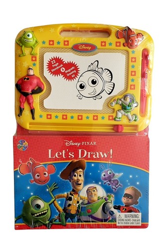 Let's Draw! Disney Pixar Hardcover Picturebook Etch-A-Sketch New ...