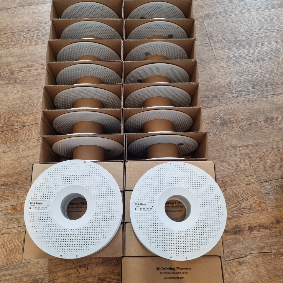 Bambu Lab Reusable Spools, Empty Filament Reels for Wires, Cables and ...