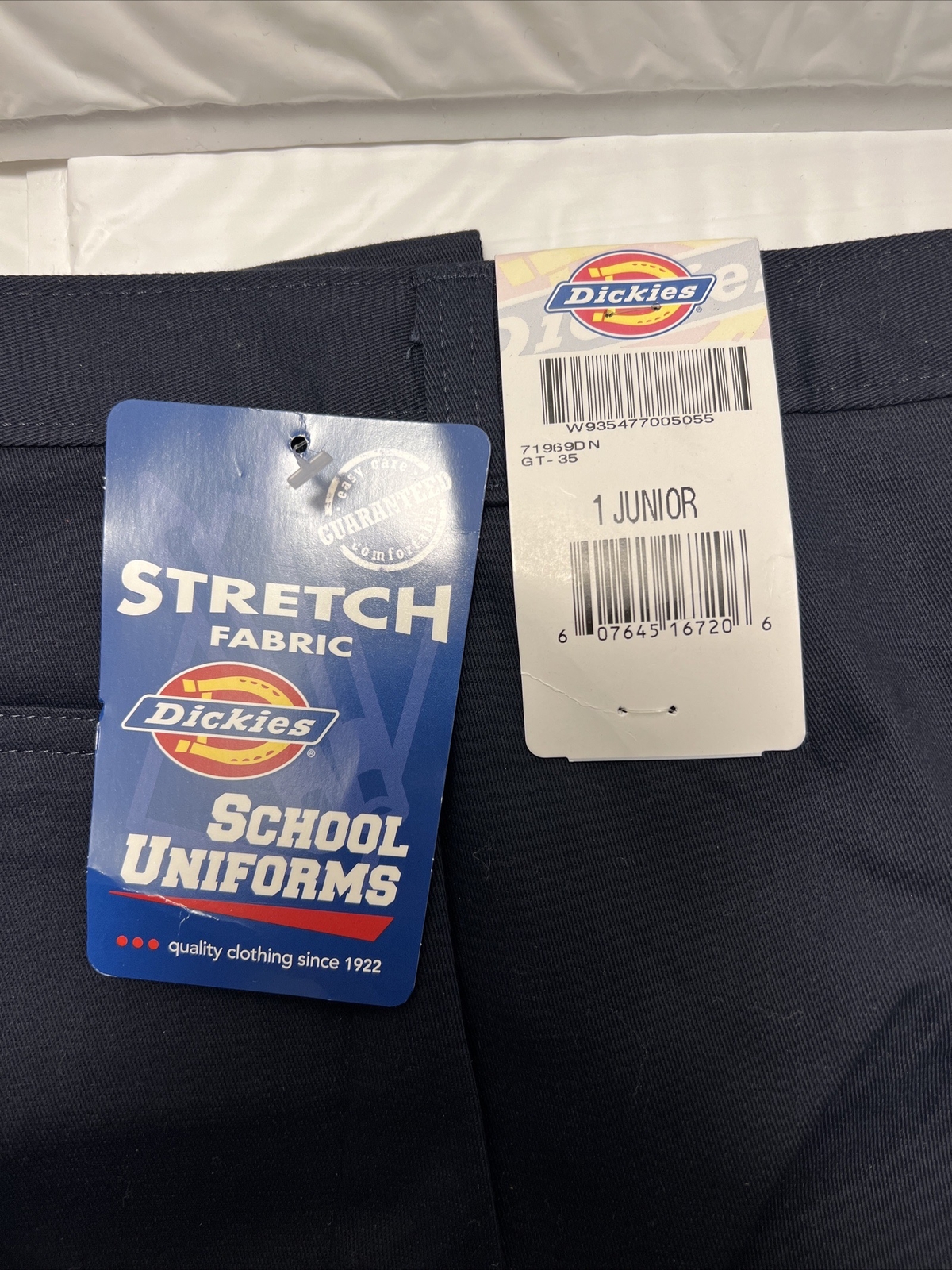 Women's New 1 Stretch Navy Blue Pants School Uniform NWT Dickies Teen ...