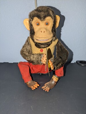 Vintage Clapping Monkey "Musical Jolly Chimp" Cymbal Monkey See Notes ...