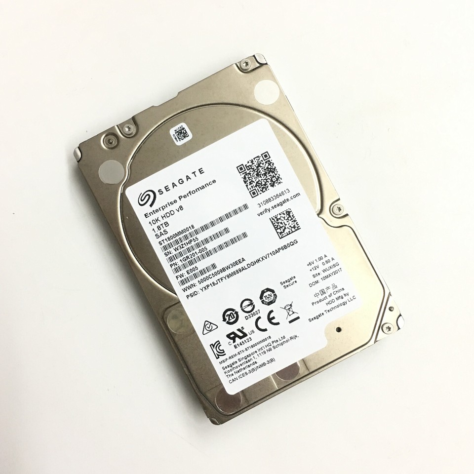 NEW ST1800MM0018 SEAGATE Enterprise 10K V8 1.8TB 12Gb/S SAS 2.5'' HDD ...