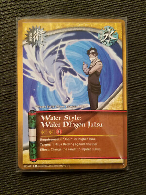 Naruto Water Style: Water Dragon Jutsu us011 Eternal Rivalry Rare NM/M ...