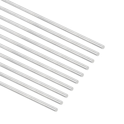 10pcs 304 Stainless Steel Round Rod 3mm x 450mm Solid Shaft Rods | eBay