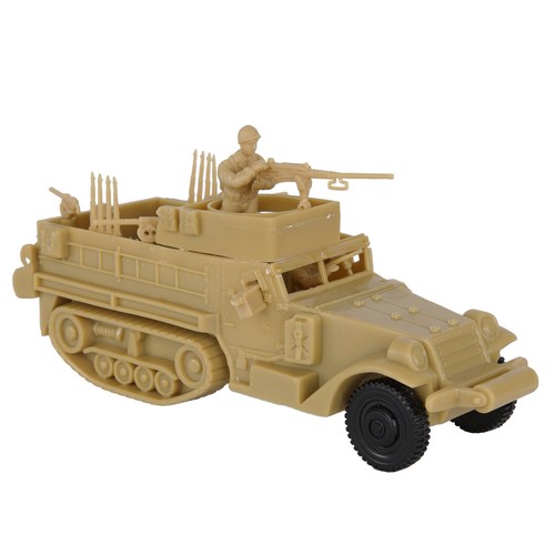 BMC CTS WW2 US M3 Halftrack Tan Classic Toy Soldier Plastic Armor ...