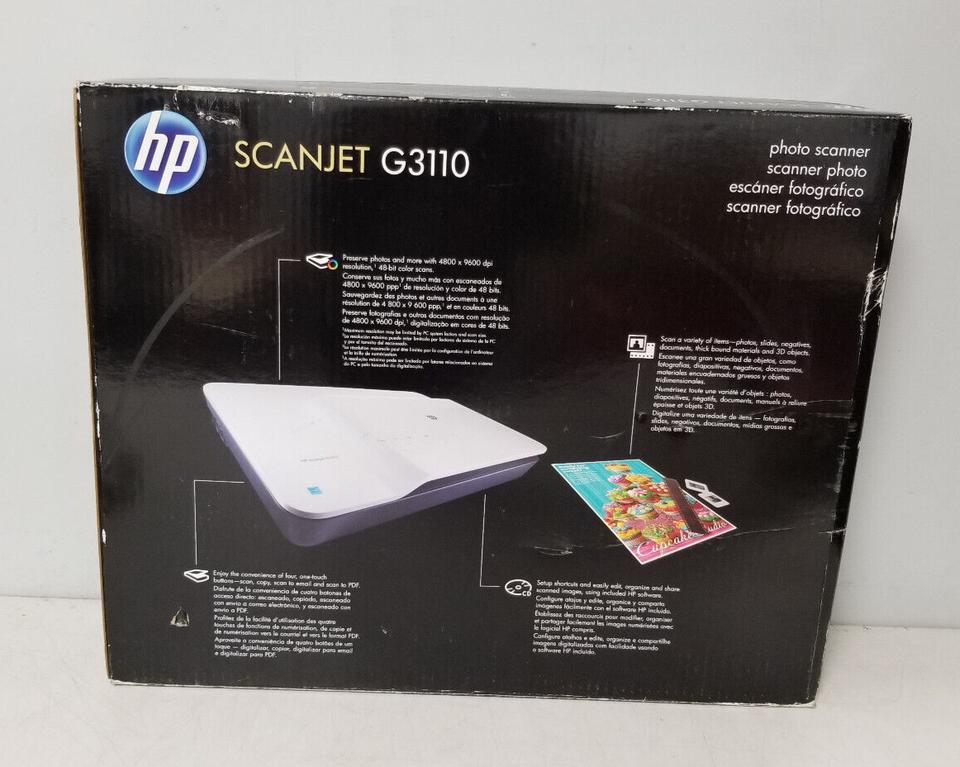 NEW HP Scanjet G3110 Photo Scanner #J707 883585789023 | eBay