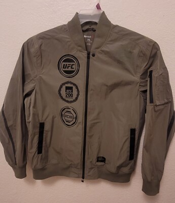Limited Edition Reebok UFC 200 Olive Green Noble Fight Bomber Jacket ...