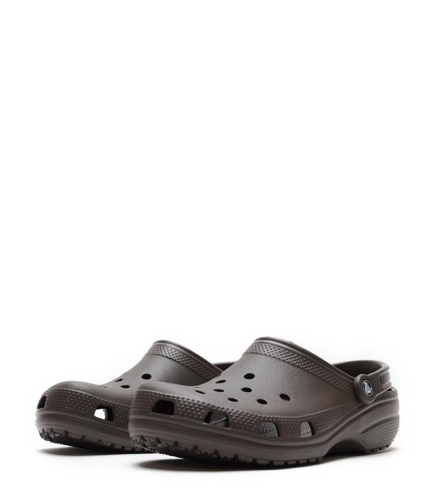 Crocs Unisex Adult Classic Clogs 10001-200:M7/W9, Chocolate | eBay