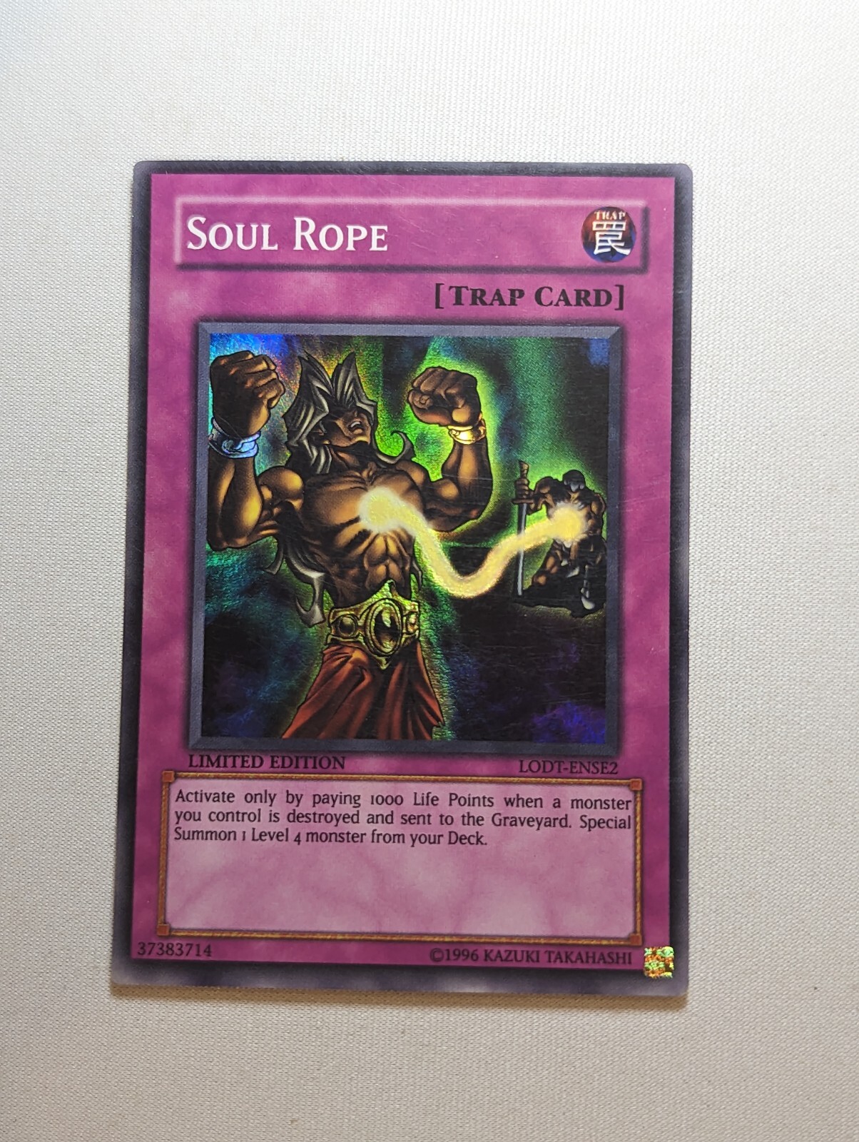 Yugioh Soul Rope LODT-ENSE2 Super Rare - Limited Edition | eBay