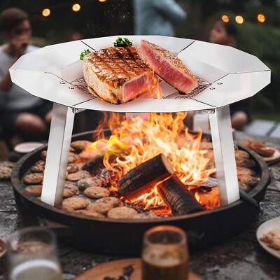 Hisencn Universal Heat Plate for Fire Pits Outdoor Fireplace Glass Fire ...