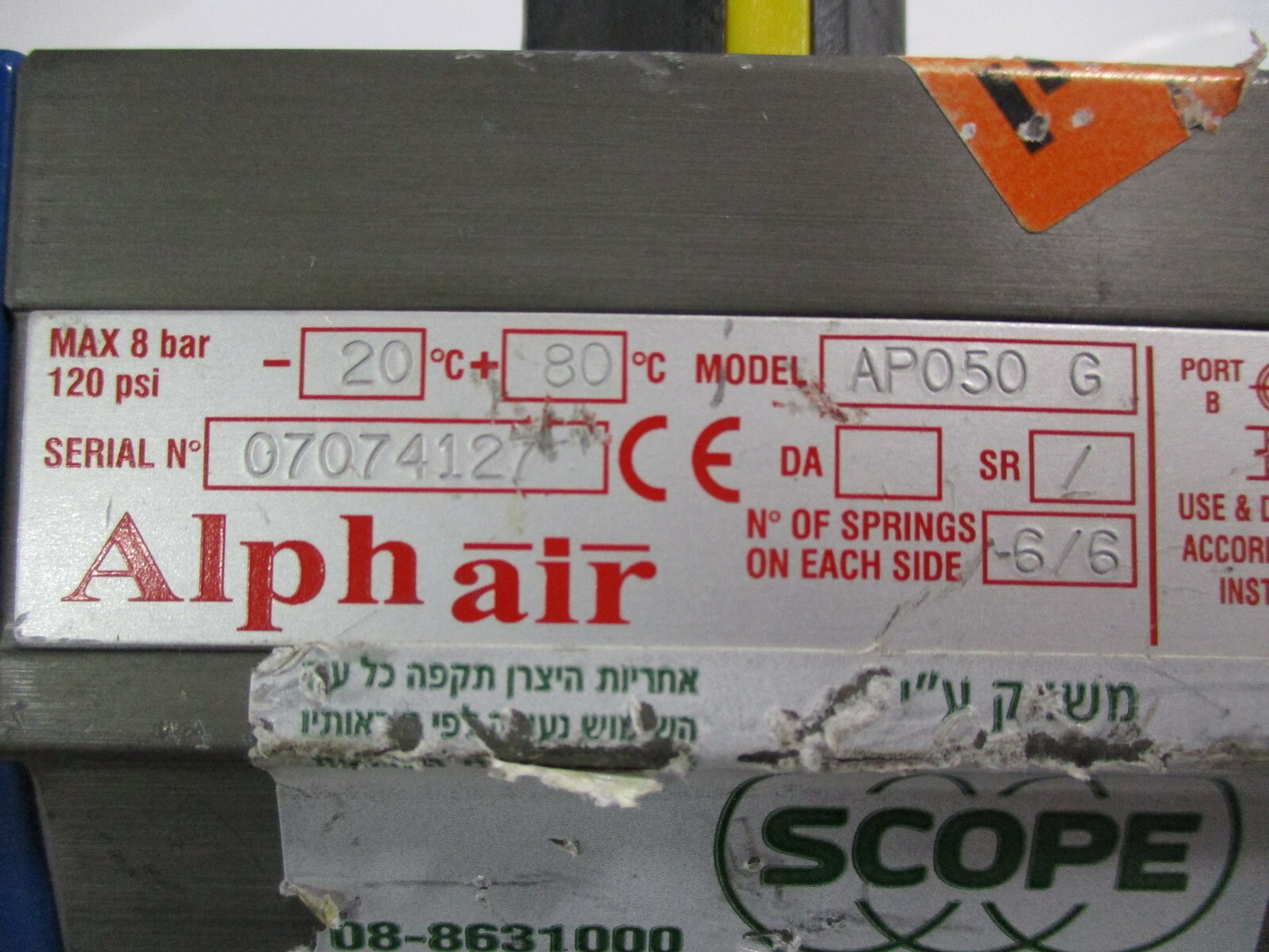 ALPH AIR AP050 G PUMP W/1/2" 1000 WOG 316 E3B E3C | eBay