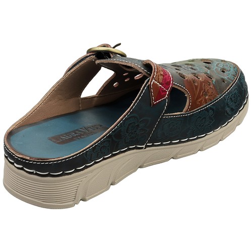 Laura Vita Dorry 08 Womens Clog Sandals in Blue Multicolour - 7 US | eBay