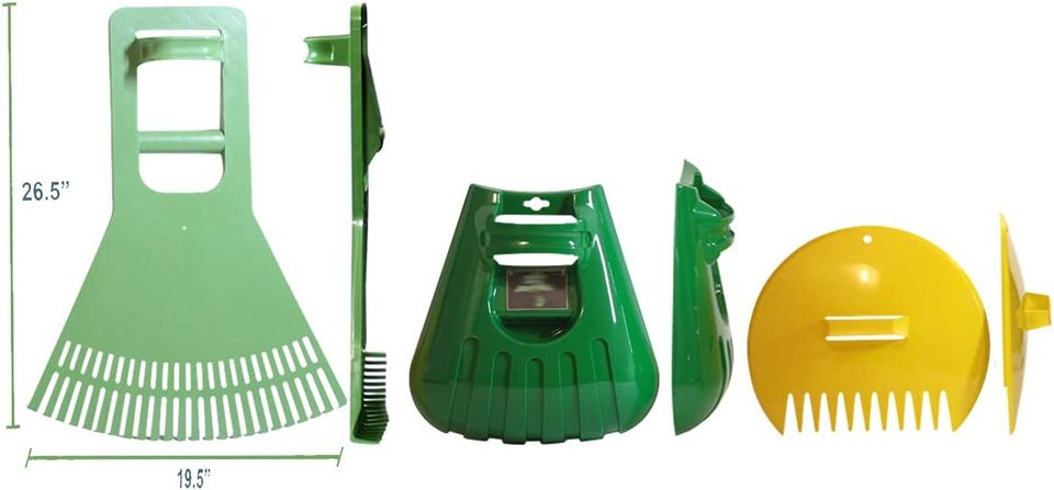 Grabber Scoop Hand Rakes with Leverage Extension Grip - Back Saving ...