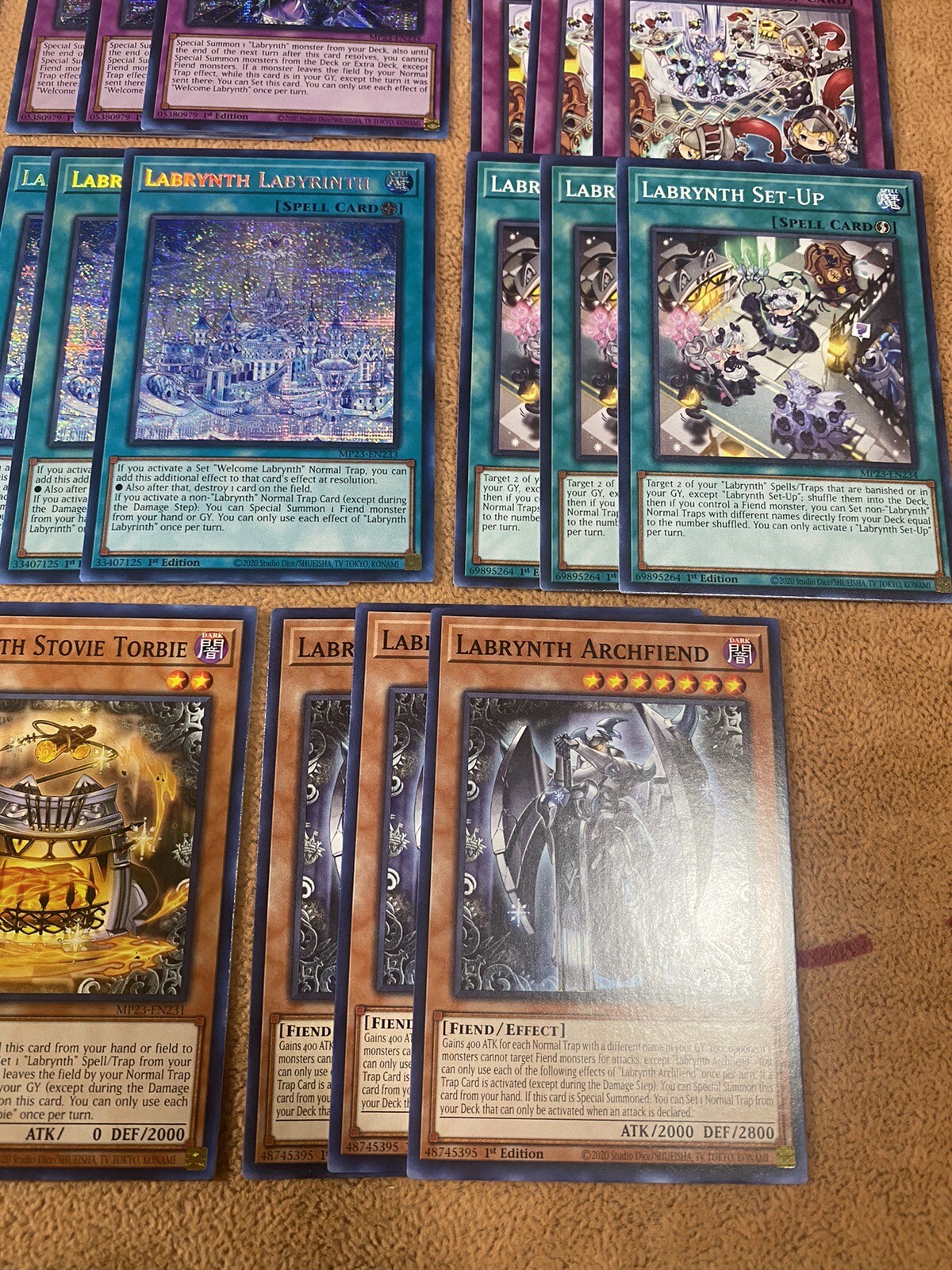 🔥 Yugioh LABRYNTH 39 CARDS Deck Core WELCOME LADY LOVELY ARIANNA NEAR ...