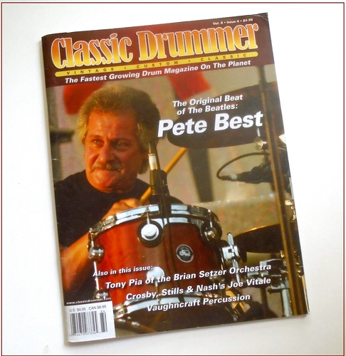 CLASSIC DRUMMER MAGAZINE - PETE BEST - Beatles Original Drummer + Joe ...