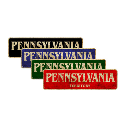 Pennsylvania Territory Sign Garage Bar Pub Man Cave Décor US State ...