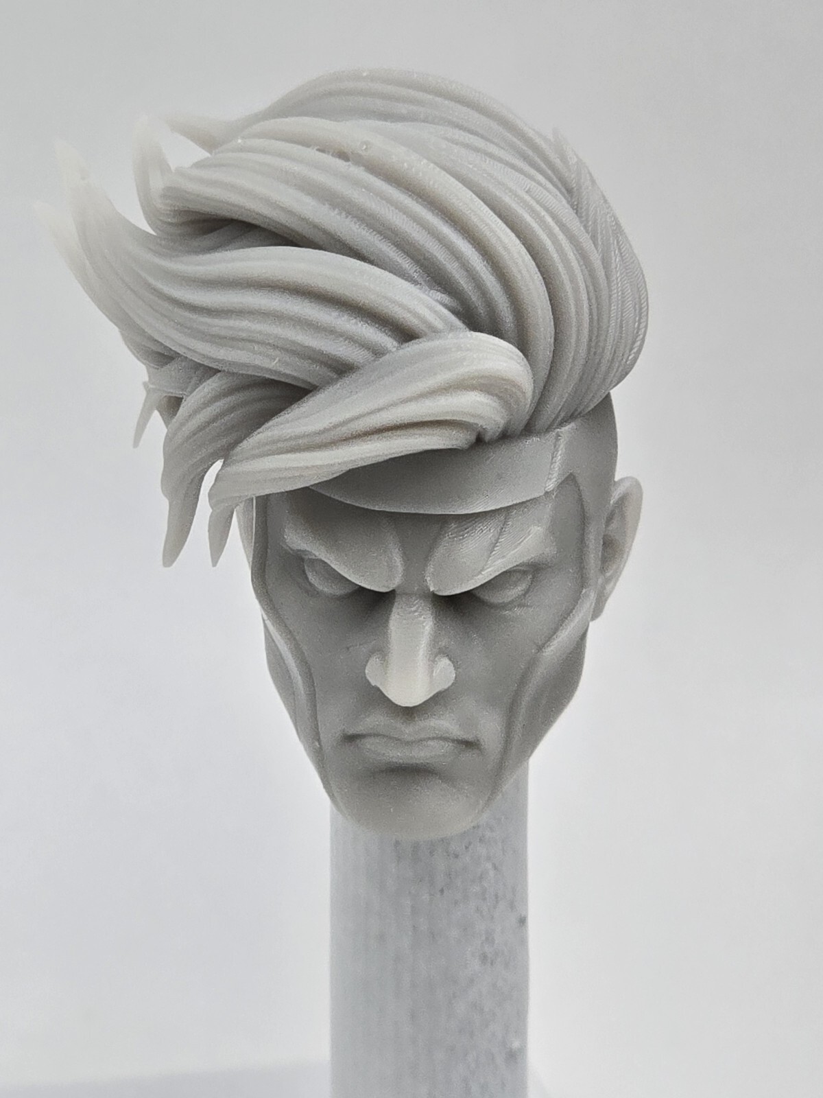 3d Print X-MEN GAMBIT ANGRY HEAD 1:10 7" MARVEL Select McFarlane DC ...