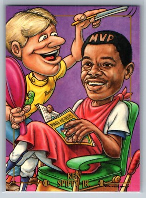 1993-95 Cardtoons Ken Griffey Jr "Ken Spiffy Jr" Mari-Nerds Seattle ...