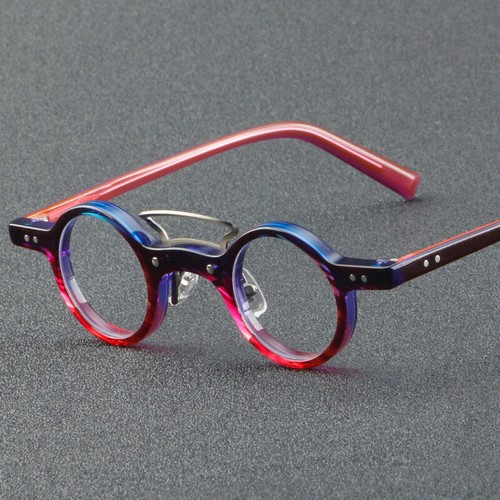 Luxury Acetate Design Eyeglass Frames Round Retro Spectacles Japanese ...
