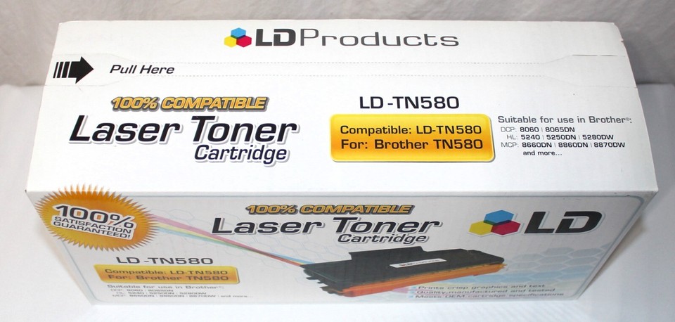 LD BLACK TONER CARTRIDGE LD-TN570 - Brother TN580 - TN650 -TNP24 NEW | eBay