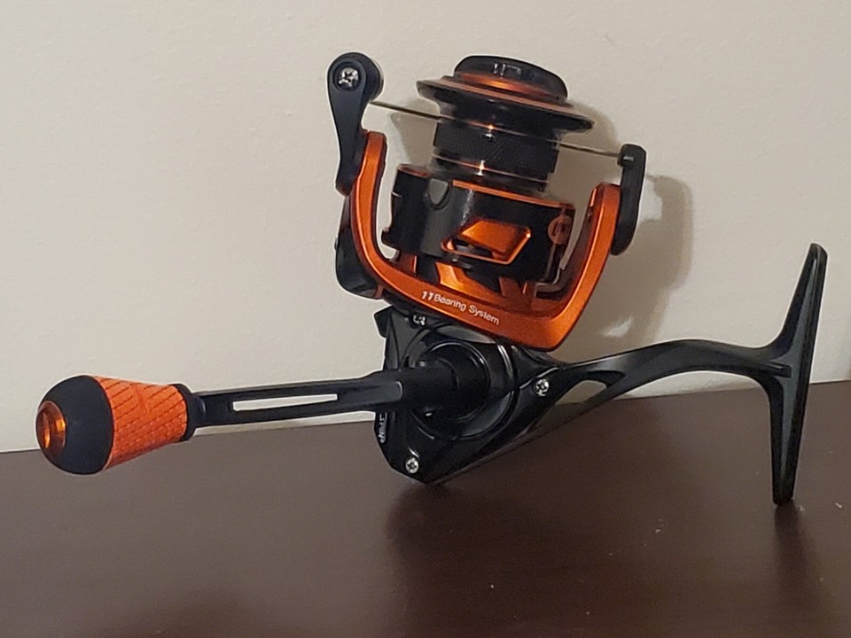 Lew's Mach Crush Speed Spin 11 Bearing Reel MCR-300 6.2:1 Black Orange ...