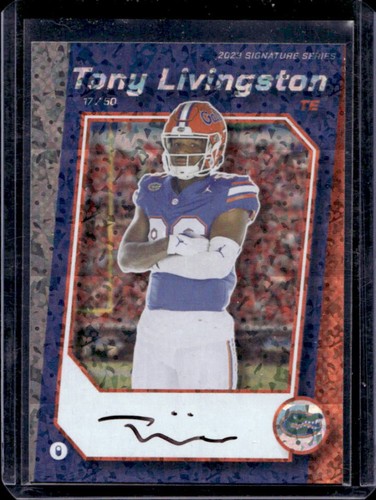 2023 ONIT Signature Series Florida Tony Livingston Crystal Autograph ...