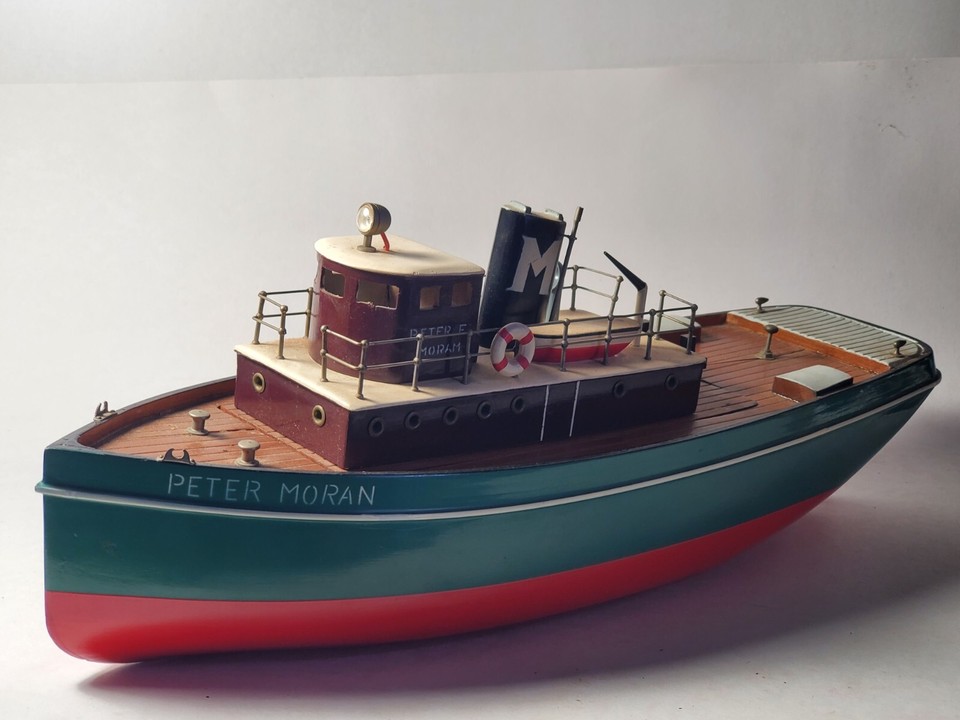 Vtg 1950's Moen Realistic The Peter Moran New York Tug Boat Japan ...