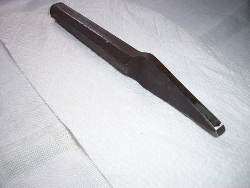 Vintage 8-1/2" Cape Chisel, cold steel, 3/4" dia, sharpened, ready for ...