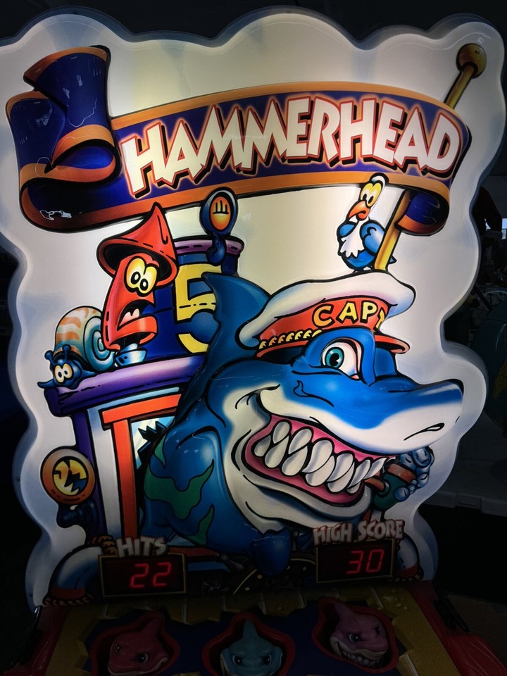 ICE Hammerhead WHACK A MOLE Arcade Redemption Game Machine - WORKING ...