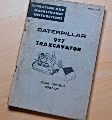 CAT Caterpillar 977 Track Loader Crawler Operator Maintenance Manual ...